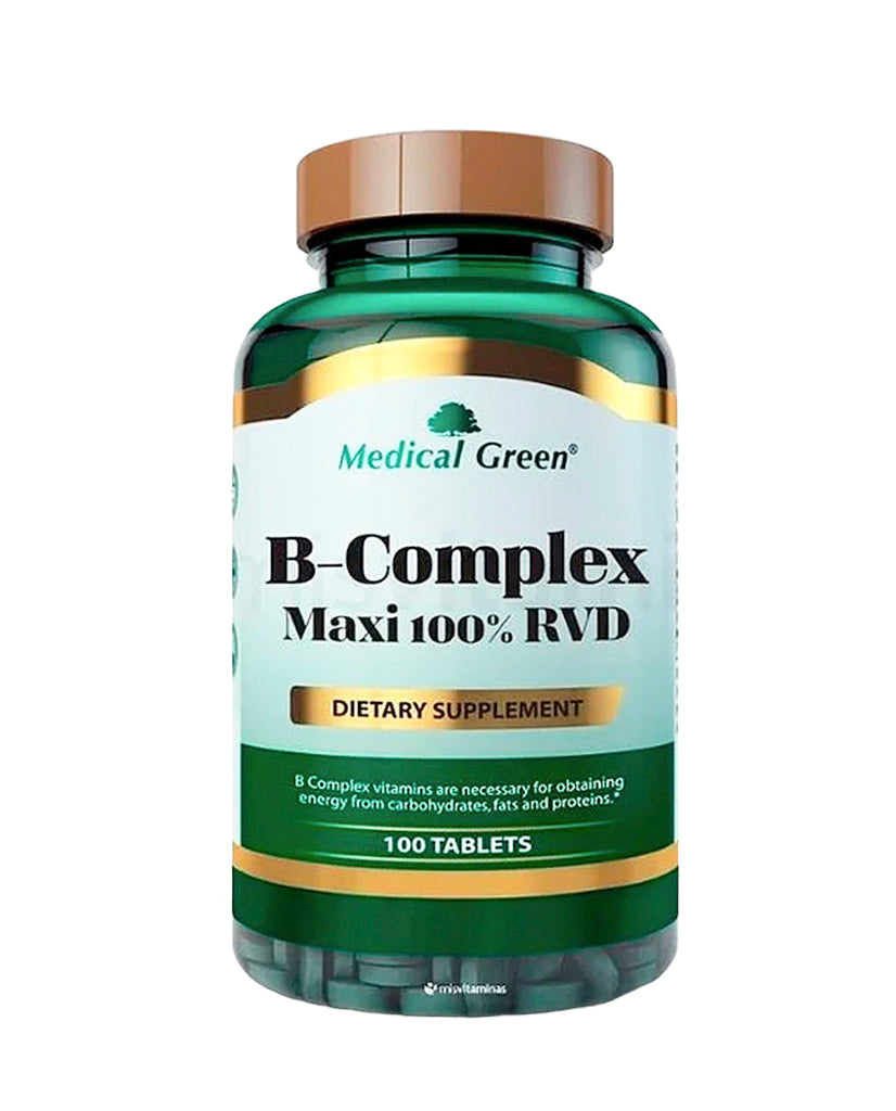 B-Complex Medical green 100 tabletas – Healing Foods Co